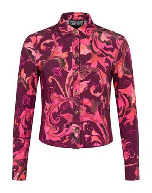Versace Viscose Blend Floral Print Shirt