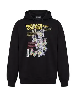 Versace Cotton Terry Hooded Sweatshirt
