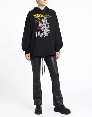 Versace Cotton Terry Hooded Sweatshirt