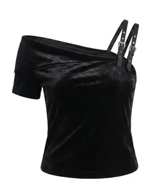 Versace Corduroy Cold-shoulder Top