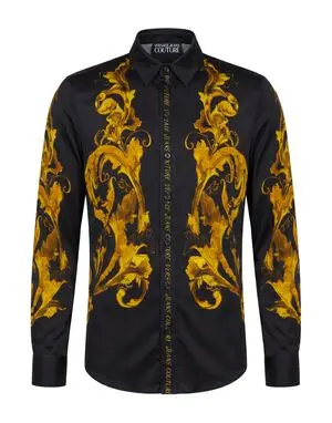 Versace Viscose Blend Floral Print Shirt
