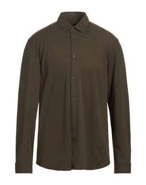 Armani Exchange Shirt Size Cotton, Elastane - Dark Green