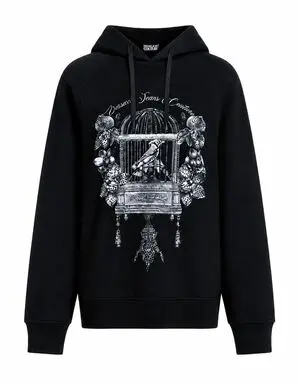 Versace Cotton Terrycloth Hoodie - Black