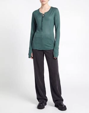 Masnada Emerald Viscose And Silk Blend Knit Top