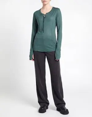 Masnada Emerald Viscose And Silk Blend Knit Top