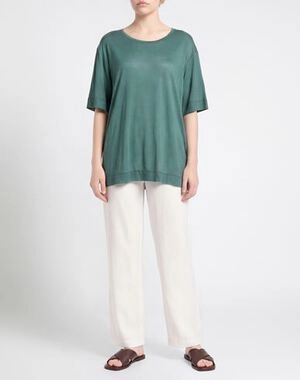 Masnada Deep Teal Viscose Silk T-shirt