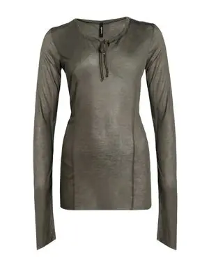Masnada Cotton Jersey Cutout Long Sleeve Top