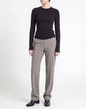 SKIMS Cotton Elastane Long Sleeve Crewneck T-shirt