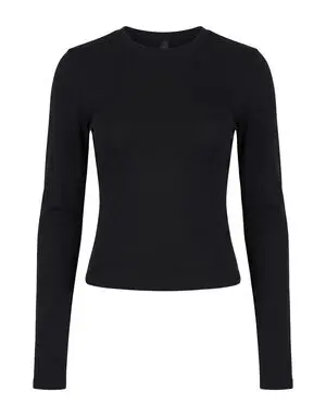 SKIMS Cotton Elastane Long Sleeve Crewneck T-shirt