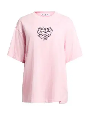 Acne Studios Cotton T-shirt With Logo Appliqu