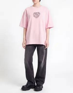 Acne Studios Cotton T-shirt With Logo Appliqu