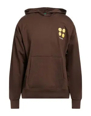BARROW Ivory Cotton Terry Hoodie - Brown
