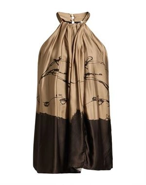 MANILA GRACE Top Taupe Size Viscose - Grey