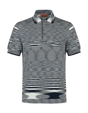 Missoni Polo Shirt Midnight Size Cotton