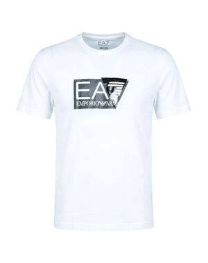 EA7 Man T-shirt White Size Xl Cotton White