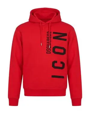 Dsquared2 Cotton Terry Hooded Sweatshirt With Logo Embellishment