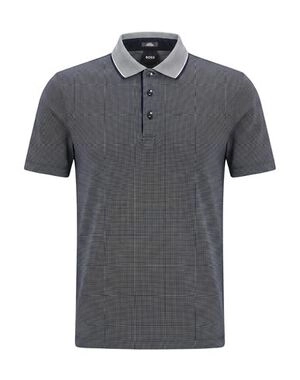 BOSS Polo Shirt Midnight Size Cotton - Blue