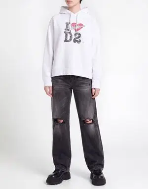Dsquared2 Distressed Cotton Hoodie