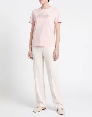Bally Light Cotton T-shirt With Appliqu