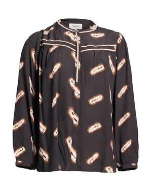 Ba&sh Embroidered Multicolor Viscose Shirt - Black