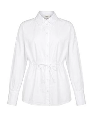 Ba&sh Cotton Poplin Peplum Shirt - White