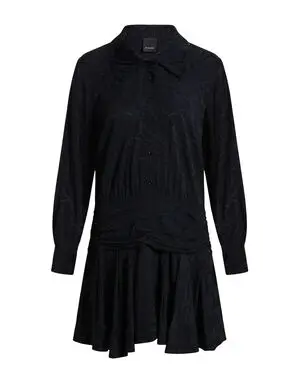 Pinko Mini Dress In Acetate And Silk