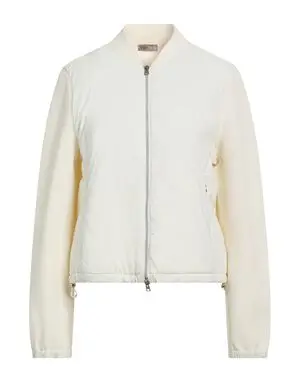 Herno Resort Jacket Ivory Size Cotton, Polyester, Elastane, Polyamide