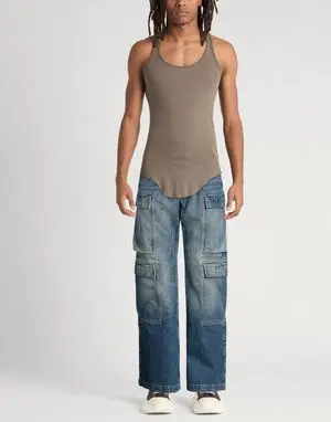 Rick Owens Faded Cotton Cargo Jeans