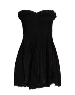 Poupette St Barth Cotton Broderie Anglaise Mini Dress - Black