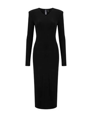 Norma Kamali Maxi Dress Size Polyester, Elastane - Black