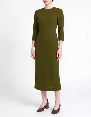 Fabiana Filippi Wool Midi Dress - Green