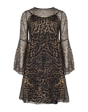 KAOS Mini Dress Size Polyester - Brown