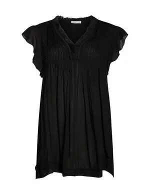 Poupette St Barth Viscose Mini Dress - Black