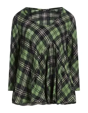 Aspesi Virgin Wool And Viscose Checkered Top
