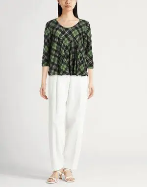 Aspesi Virgin Wool And Viscose Checkered Top