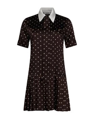 Sandro Mini Dress Dark Size Polyester - Brown