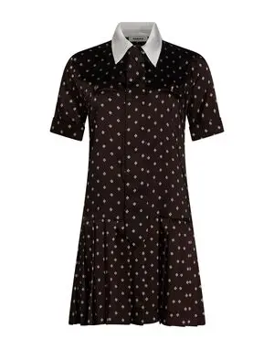 Sandro Mini Dress Dark Size Polyester