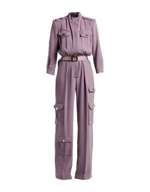 Elisabetta Franchi Mauve Crepe Jumpsuit