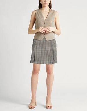 Tory Burch Mini Skirt Burgundy Size Polyester, Elastane
