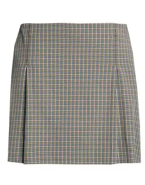 Tory Burch Mini Skirt Burgundy Size Polyester, Elastane