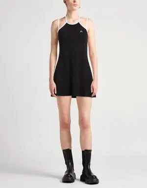 MARINE SERRE Ribbed Cotton-elastane Mini Dress