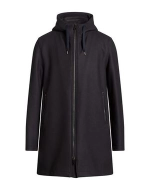 Herno Virgin Wool And Polyamide Coat - Midnight Blue