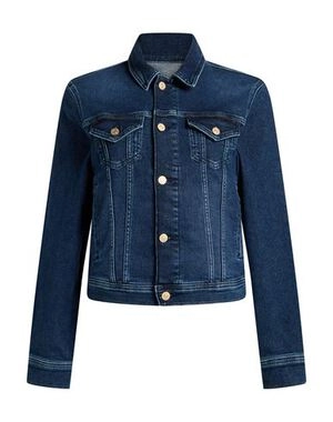 7 For All Mankind Denim Outerwear Size Cotton, Modal, Elastomultiester, Elastane - Blue