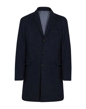 Façonnable Coat Midnight Size Recycled Wool, Polyamide - Blue