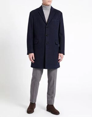 Façonnable Coat Midnight Size Recycled Wool, Polyamide