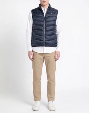 Façonnable Quilted Duck Down Vest - Blue