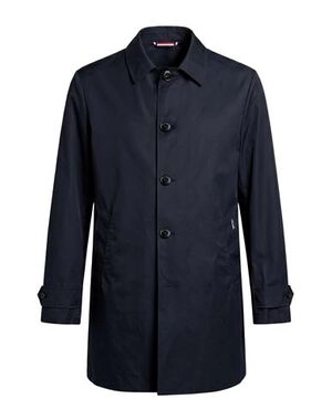 Façonnable Overcoat & Trench Coat Midnight Size Cotton, Polyamide - Blue