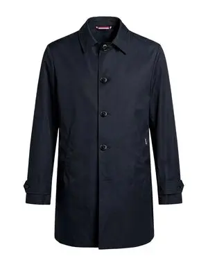 Façonnable Midnight Cotton And Polyamide Overcoat