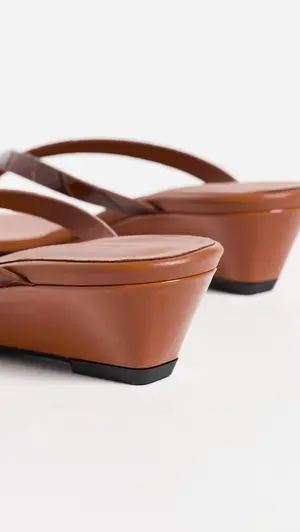 Christopher Esber Scala Embossed Wedge Sandals