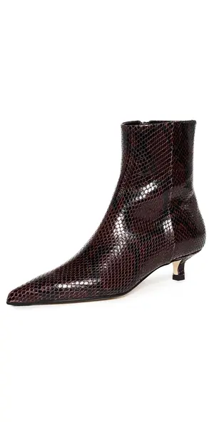 AeydĒ Sofie Snake Print Ankle Boots